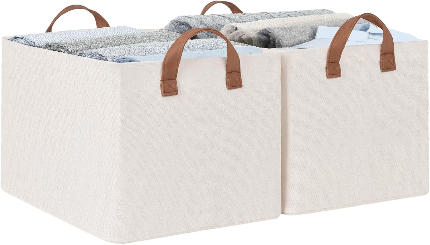 Amazon.com - FLYBOX Collapsible Storage Bins for Shelves,Fabric Folding ...