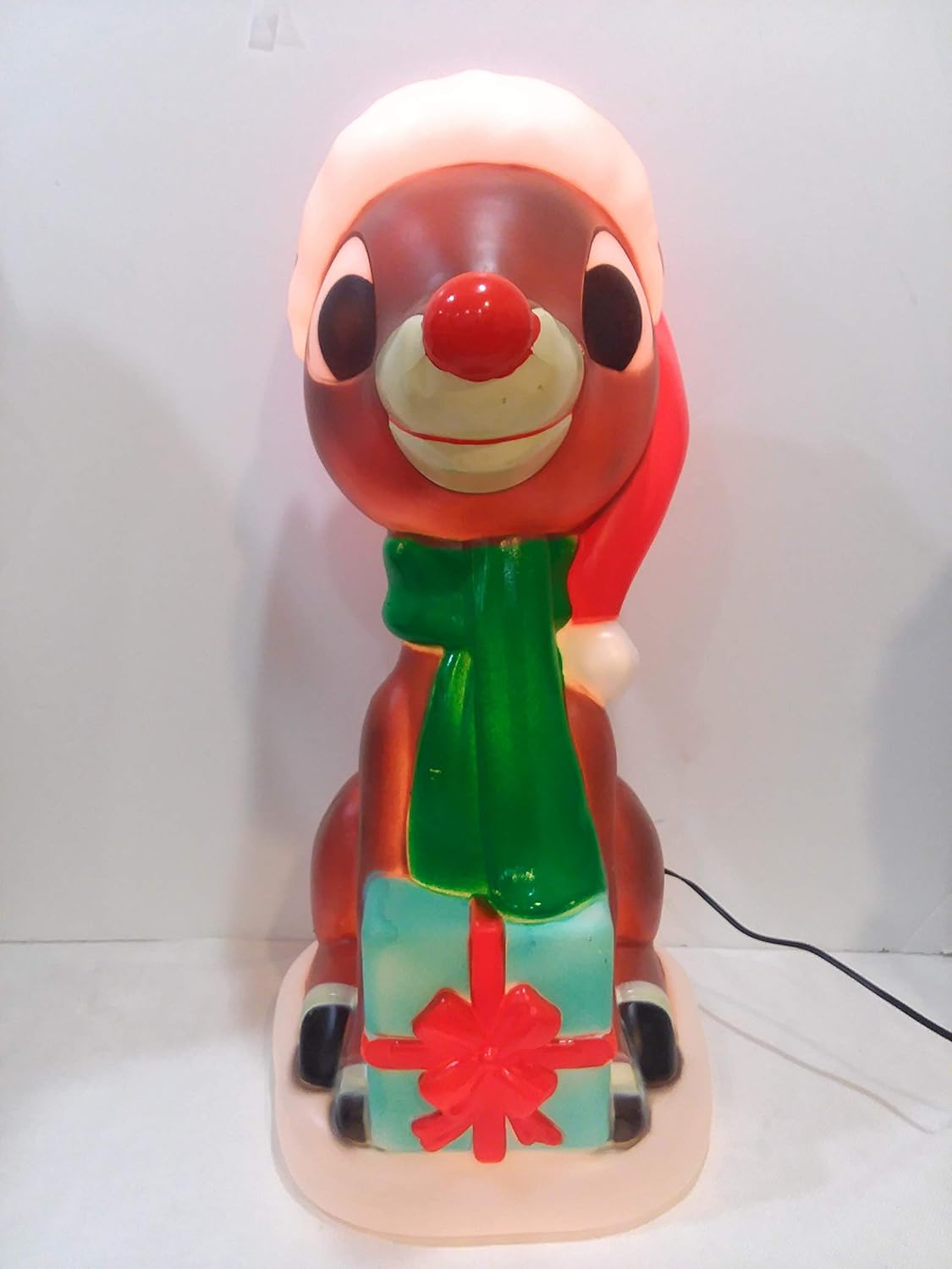 Amazon.com: Gemmy 23.6" Rudolph The Red Nosed Reindeer Figure Blow Mold ...