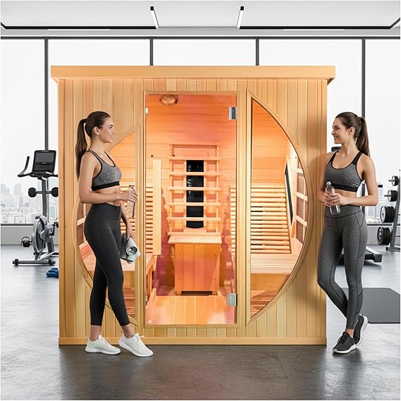 Amazon.com : ZONEMEL 2 Person Infrared Sauna Room with Recliner ...