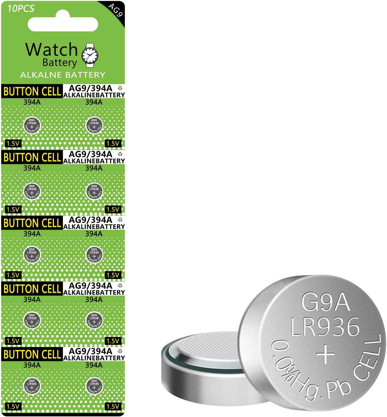 Maxell Sr927sw 395 Silver Oxide Cell Pack of 5 Made in Japan : Amazon ...