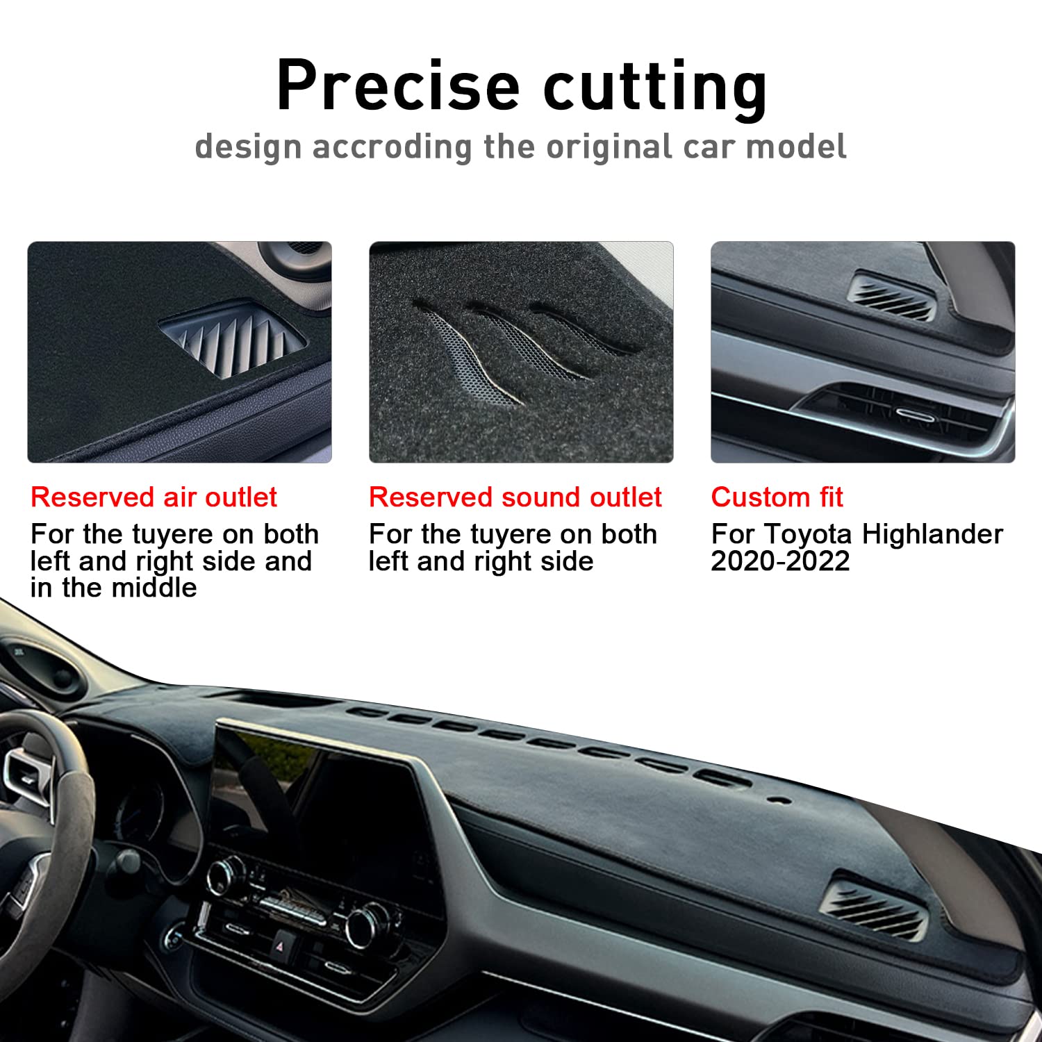 Snapklik.com : MOCHENT Dashboard Cover For Toyota Highlander ...