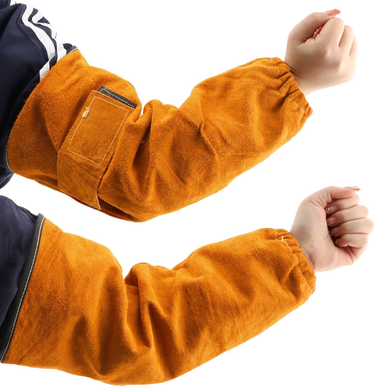 Amazon.com: Kryslanix Leather Welding Sleeves,Real Cow Leather Arm ...