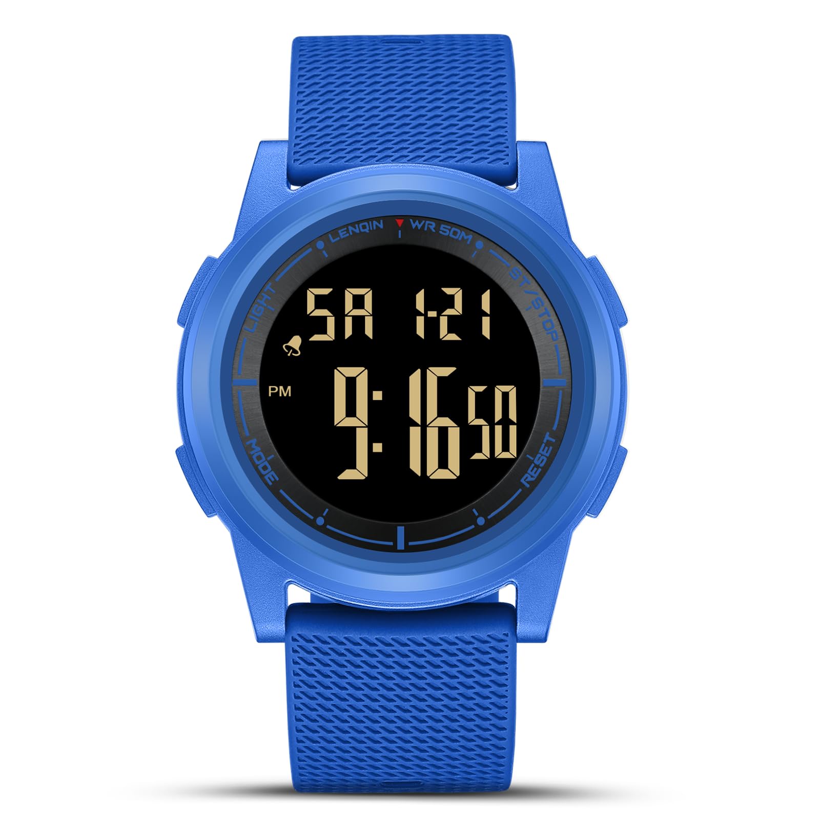 HANPOSH Mens Watches Digital Watches for Men Stopwatch 30M Waterproof ...