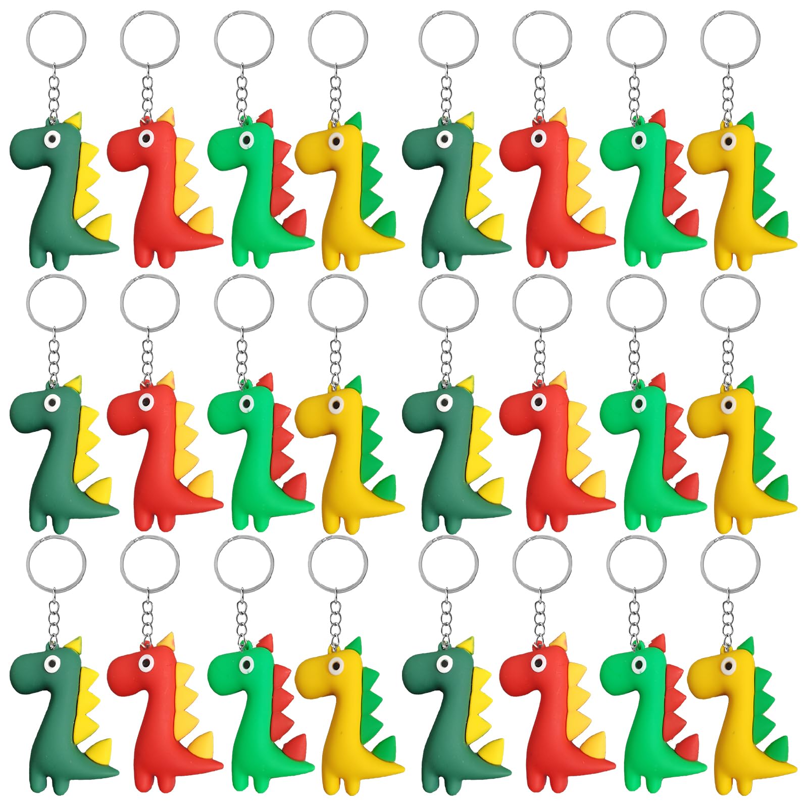 Amazon.com: Voopurbic 24 Pcs Dinosaur Keychains Bulk, Cute Mini 3D ...