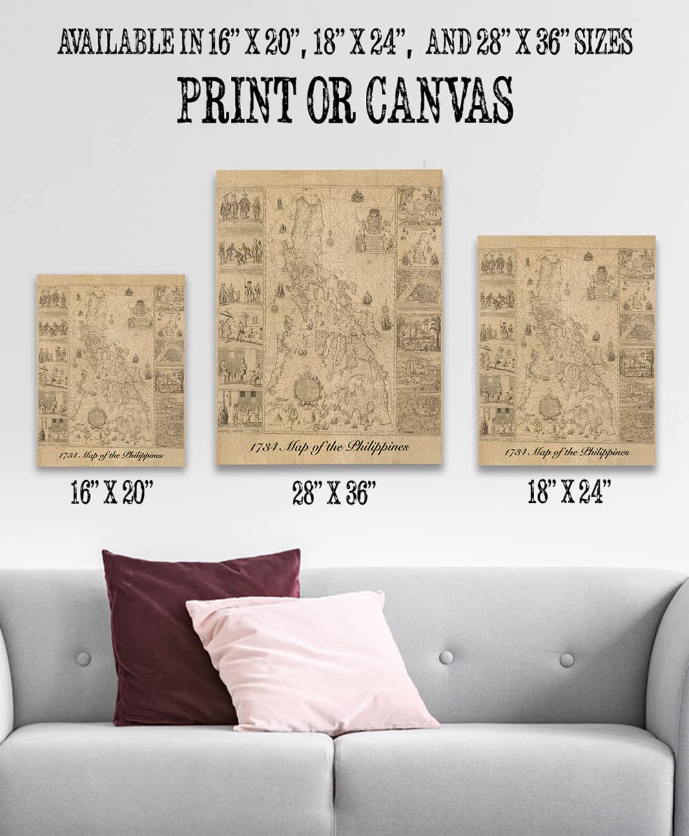 1734 Map of the Philippines - Historical Map Philippines | Ubuy