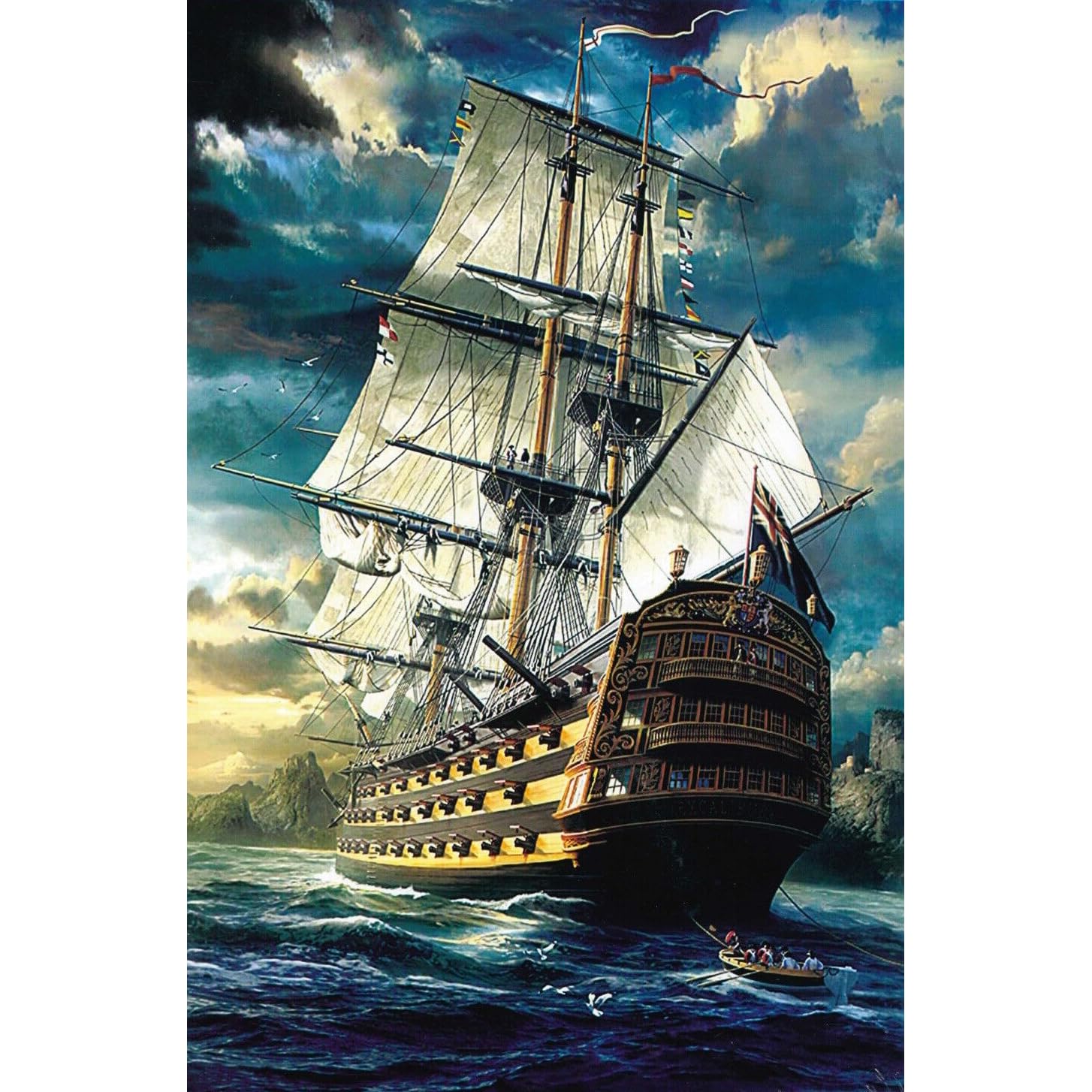 Sailing Ship of The Line 1000 Piece Jigsaw Puzzle for Adults Maritime ...