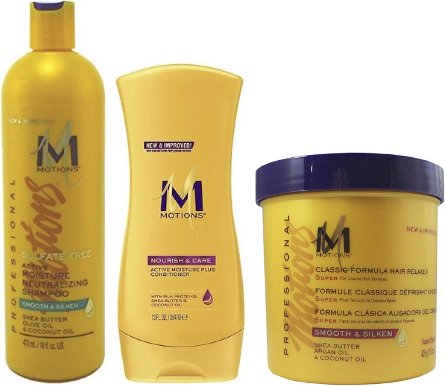 Motions Hair Care Set, Neutralizing Shampoo 16oz, Moisture Plus ...