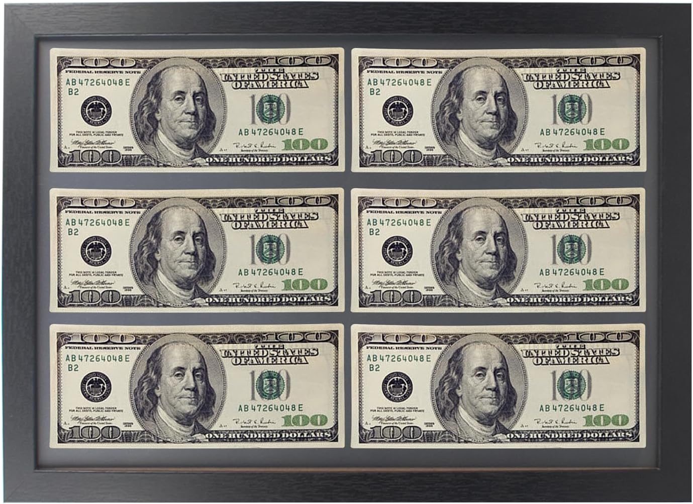 Amazon.com: 2 PCS Money Display Case Dollar Bill Frame Storage, Black ...