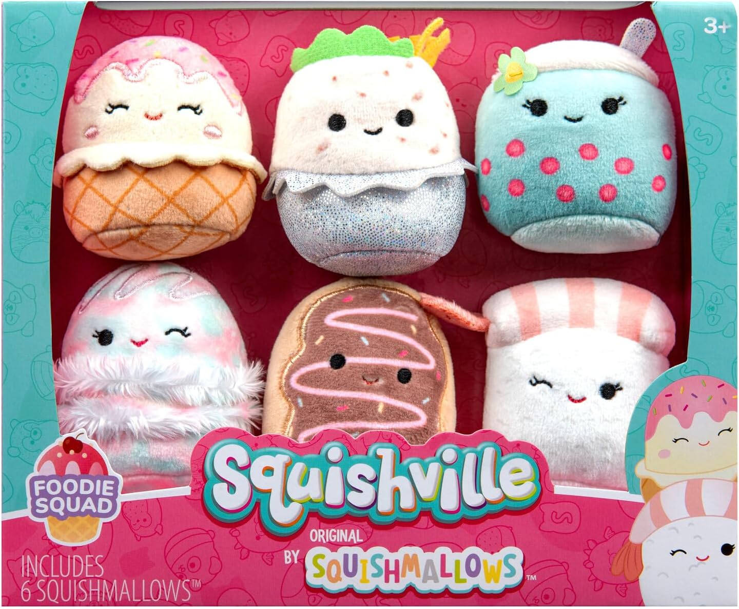 Squishville SQM0474 Gourmet Squad Super Soft Mini Squishmallows, 5 cm ...