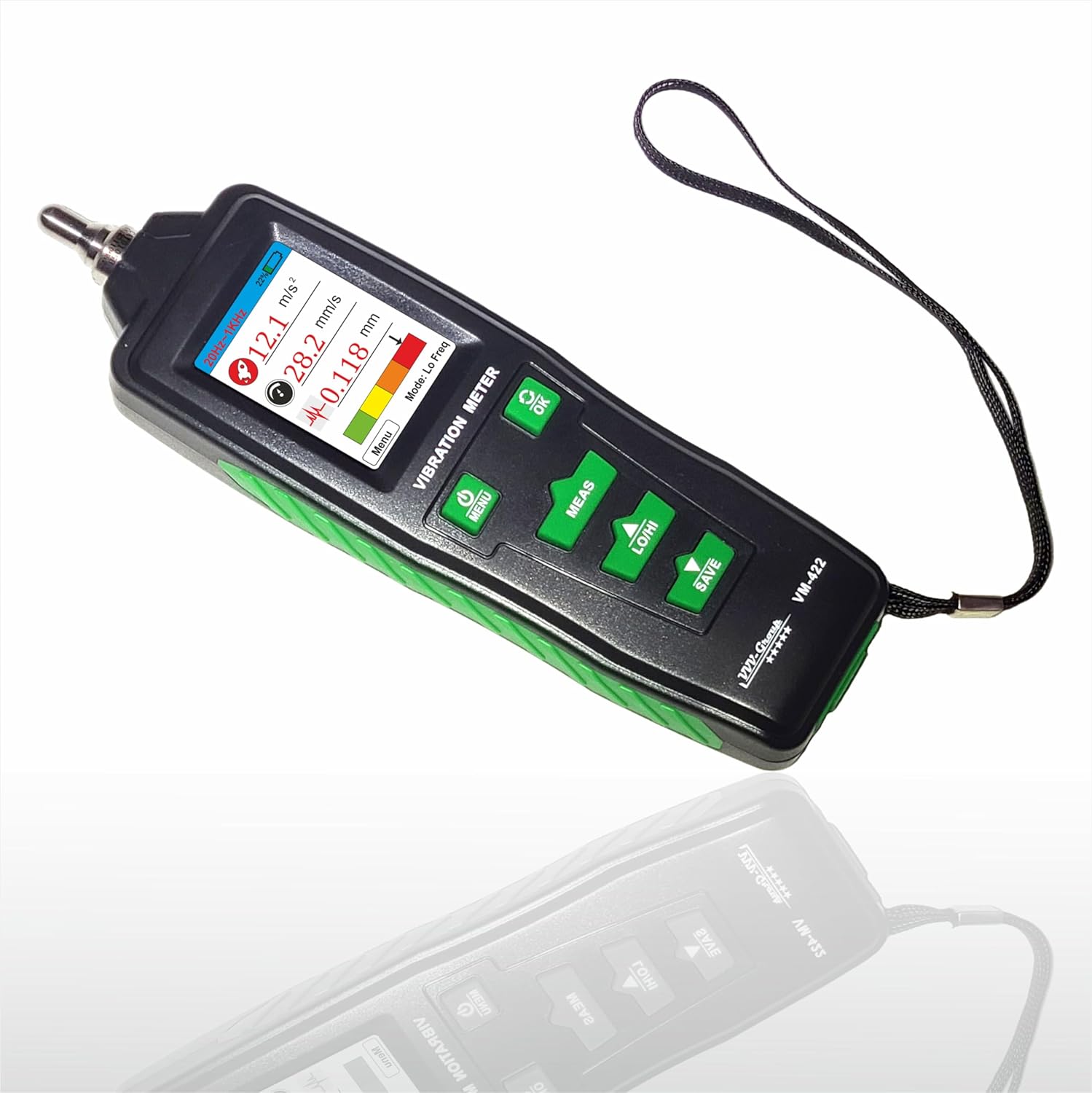Vibration Meter VM-422 Digital Vibrometer Handheld Vibration Analysis ...