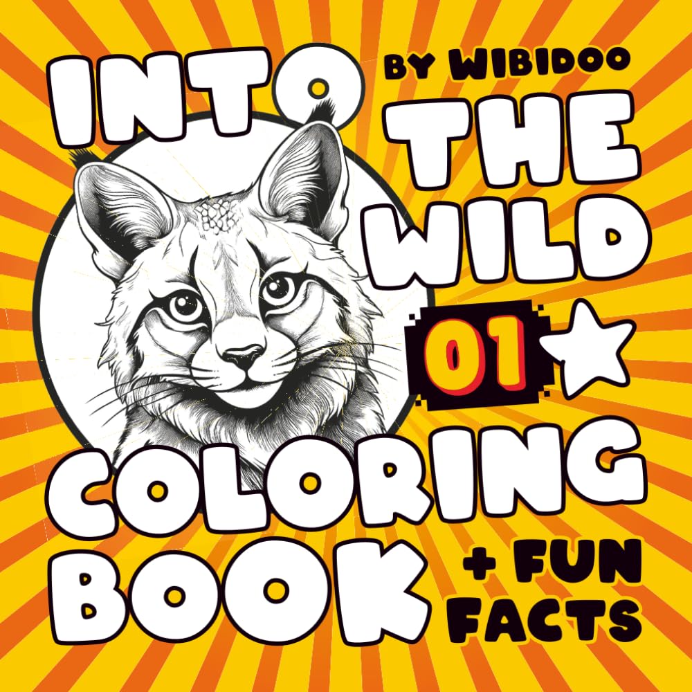 Into the Wild 01 Coloring Book + Fun Facts: North American Wildlife ...