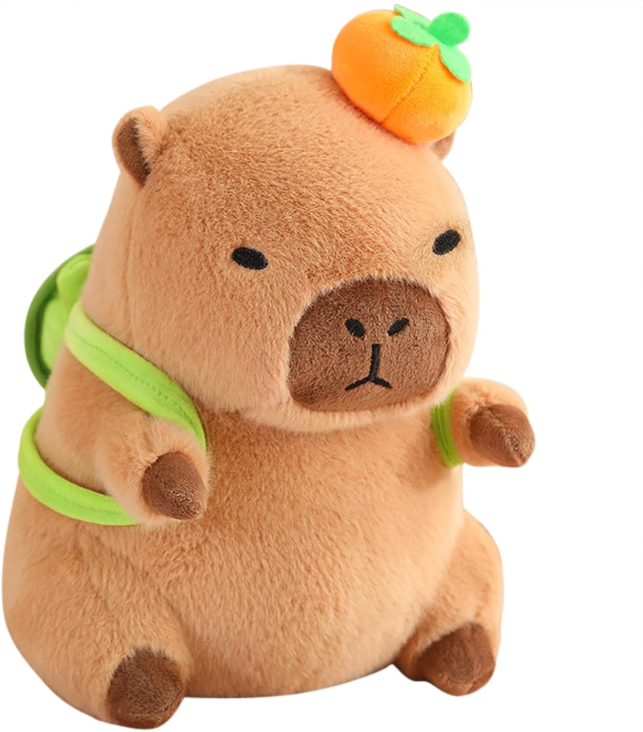 Amazon.com: Ditucu Cute Orange Capybara Plush Pillow with Turtle ...