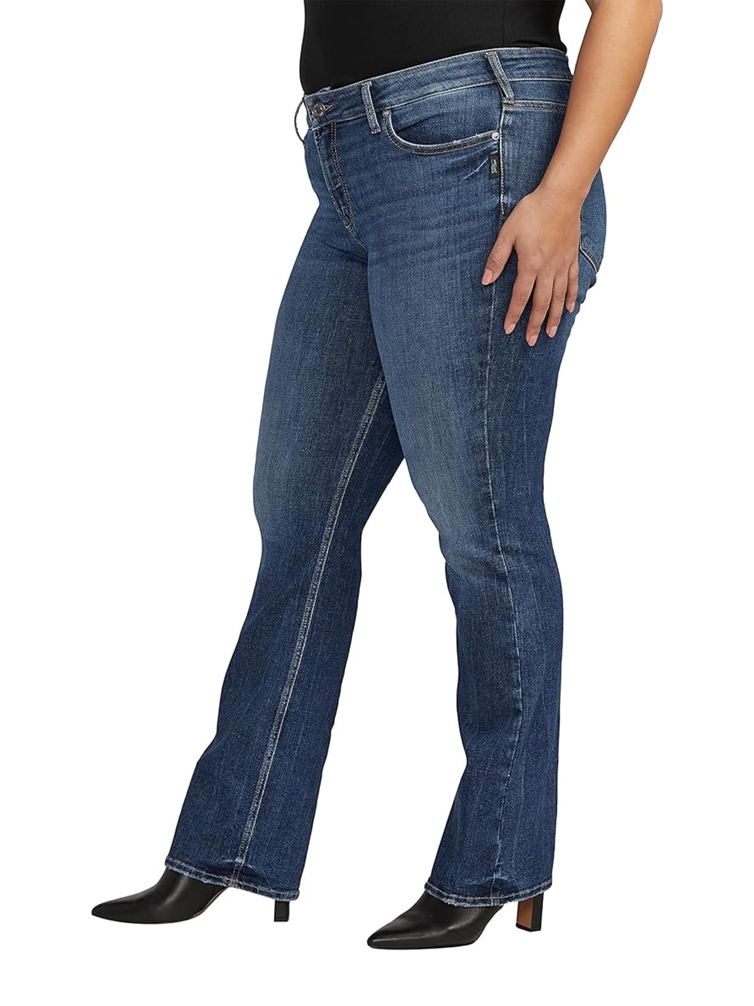 Snapklik.com : Silver Jeans Co Womens Plus Size Suki Mid Rise Curvy Fit ...