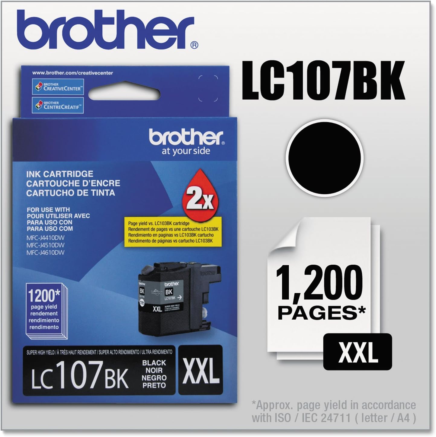 Amazon.com: INKjetsclub Compatible with LC107 / 105 High Yield Ink ...