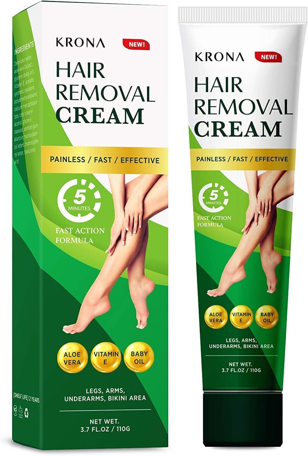 Amazon.com: GiGi Facial Hair Removal Cream and Slow Grow Soothing Cream ...