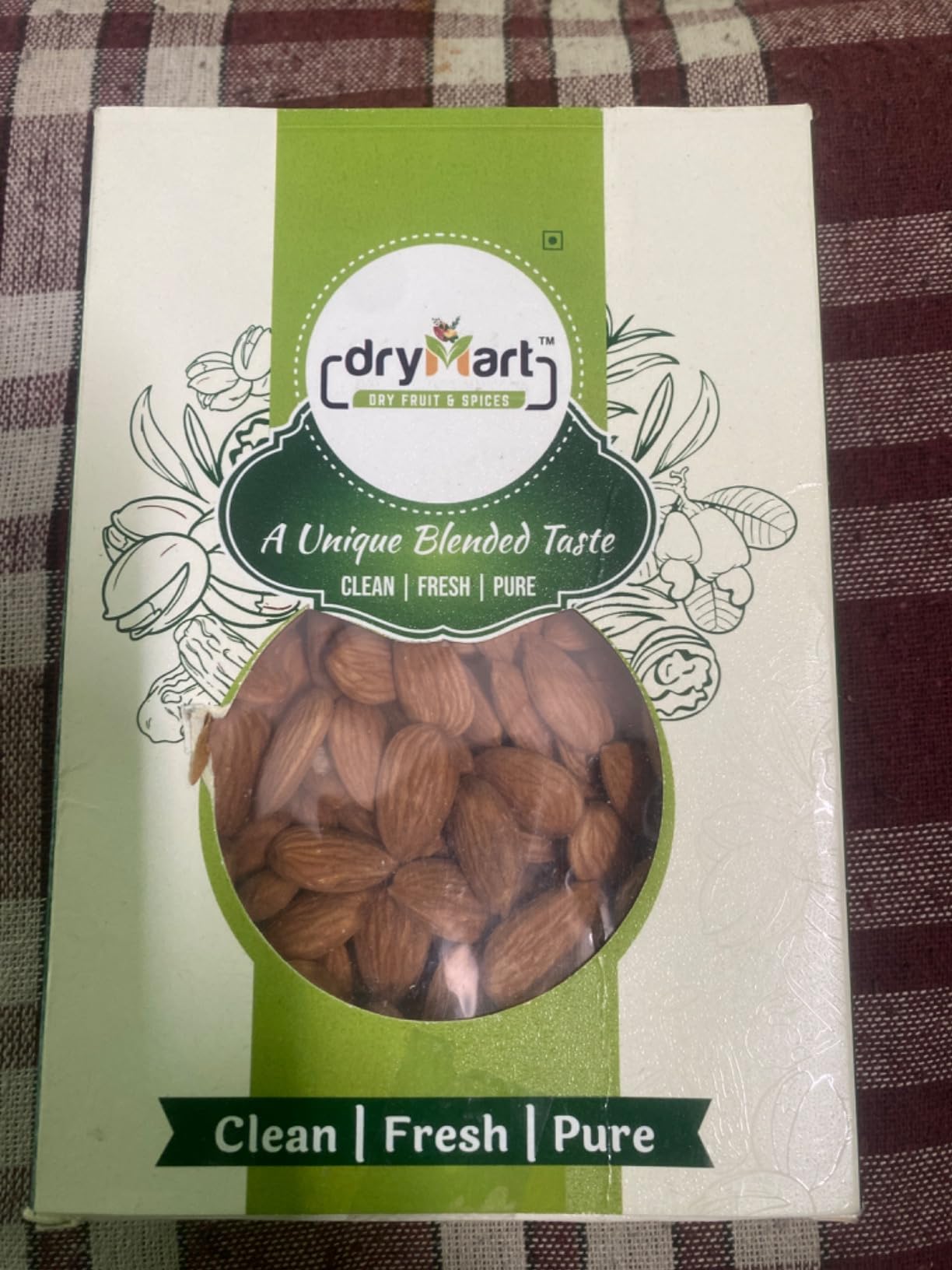 DRY MART Raw California Hand-Picked Bold Almonds | Californian Almond ...