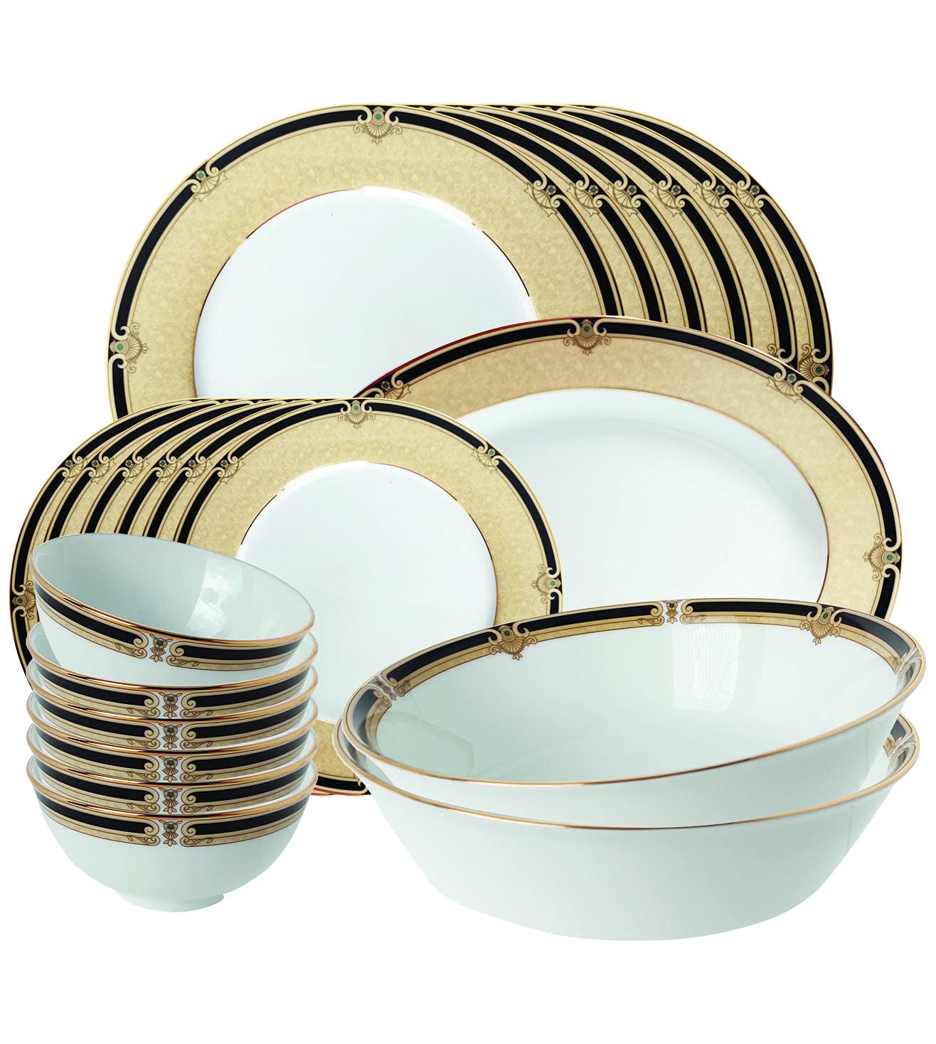 Noritake Japan – Premium and Luxurious Porcelain Dinner Set of 21 pcs ...