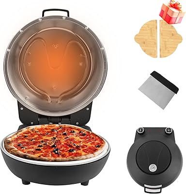 Amazon.com: 12" Electric Pizza Oven-Countertop Pizza Maker with Timer ...