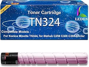 Amazon.com: LEDES TN324 Toner Cartridge Replacement for Konica Minolta ...