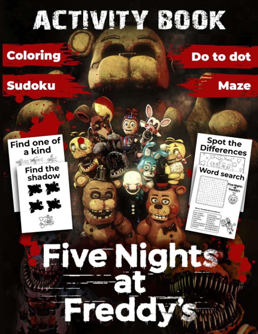 Five Nights At Freddys Activity Book The Perfection Maze Dot ...
