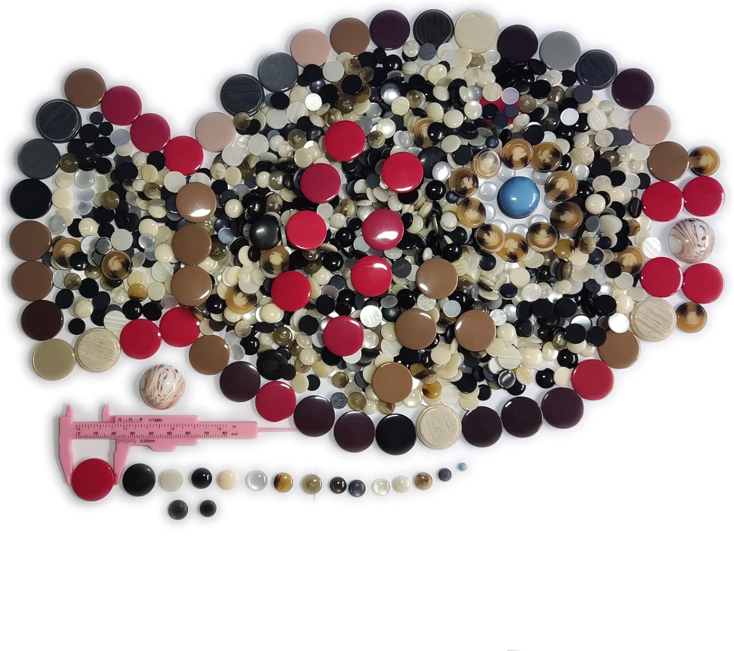 Amazon.com: Kovolala 800-1000pcs Round Resin Mixed Bead Sheet Mixed ...