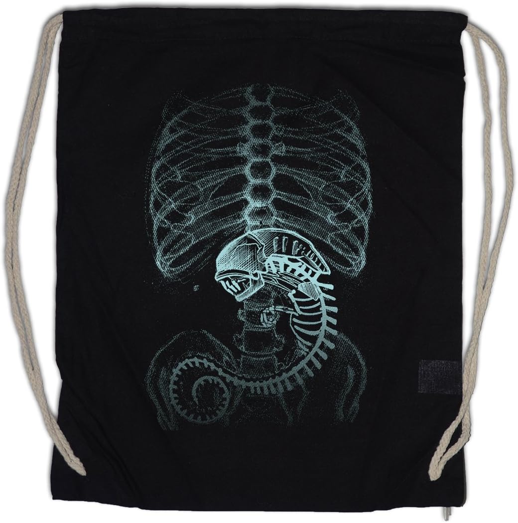 Urban Backwoods Xenomorph Alien Drawstring Bag Gym Sack : Amazon.co.uk ...