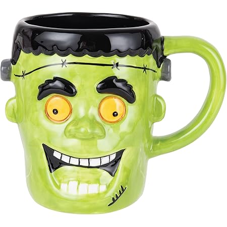 Amazon.com: GALLERIE II 16oz Frankenstein Halloween Ceramic Mug for ...