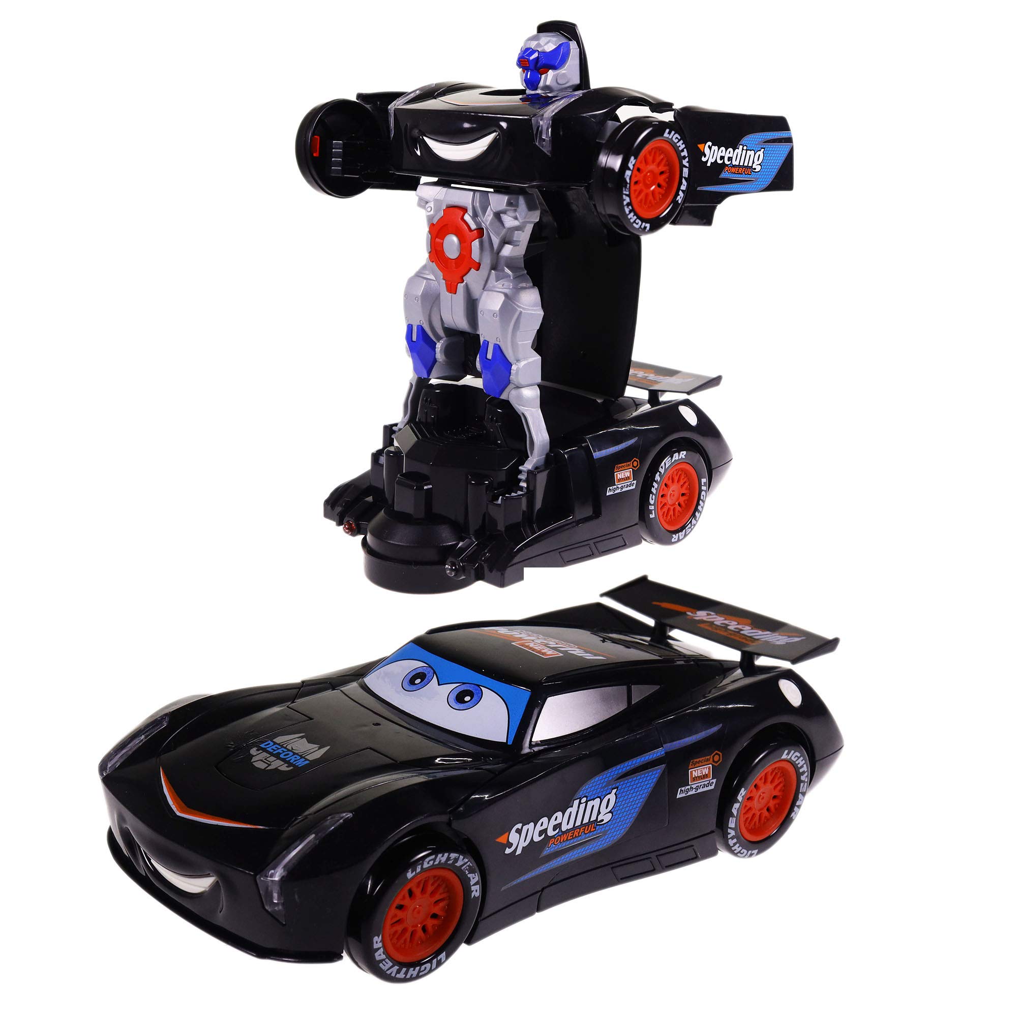 Transformer Plastic Car Red Transformer Plastic Car Toy, For Play