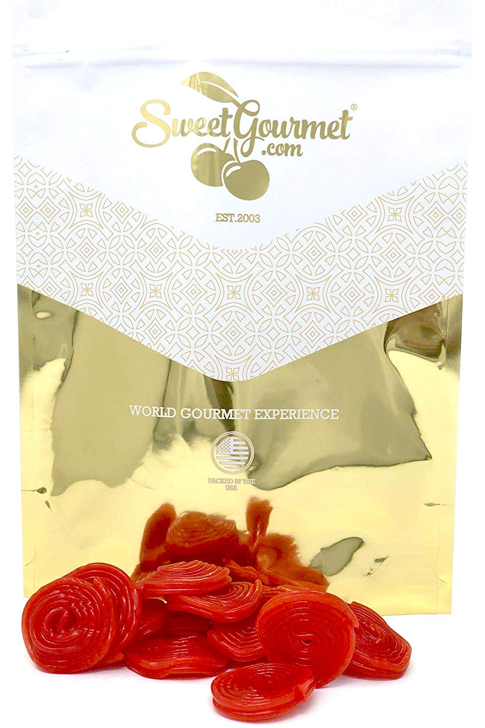Amazon.com : Italian Strawberry Licorice Wheels | Bulk Candy | Natural ...