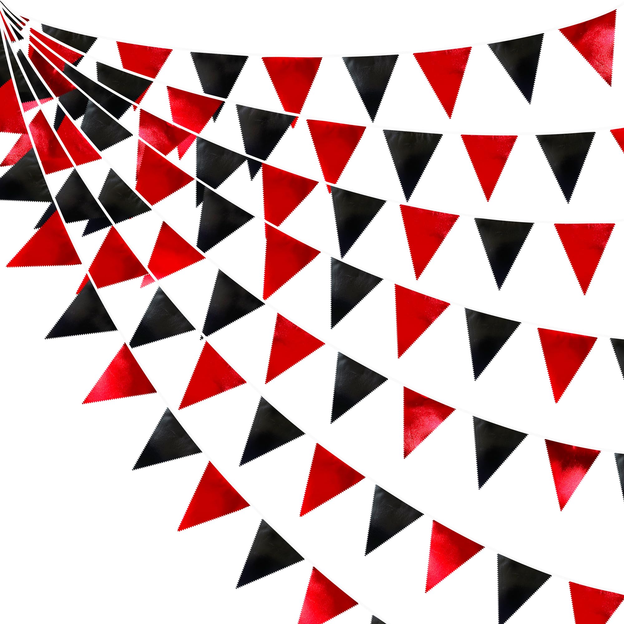 Black And Red Pennant Banner Clip Art Pennant Banner Cut Out Stock