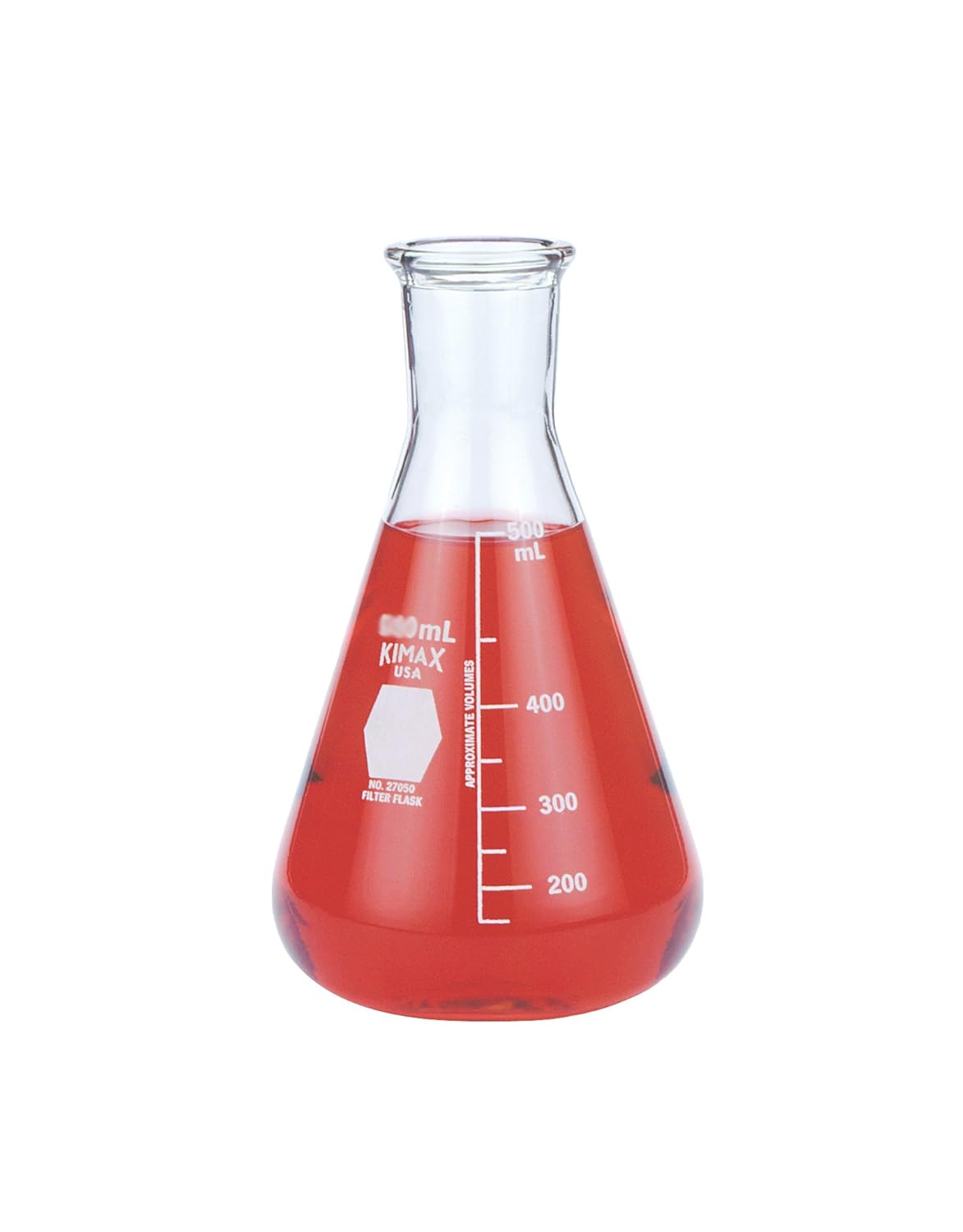 Kimax Glass Heavy Wall Erlenmeyer Filtering Flask With Capacity Scale kimax-glass-heavy-wall-erlenmeyer-filtering-flask-with-capacity-scale