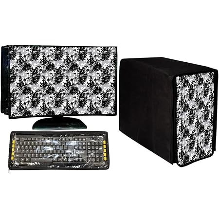 Wacky Computer Cover 3 in 1 DustProof Printed Combo for 18 Inch Desktop ...