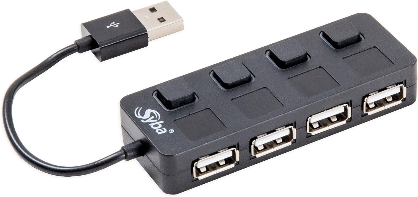 Amazon.com: Connectland CL-U2MNHUB-4B 4 Ports USB V2.0 Mini Hub (Black ...