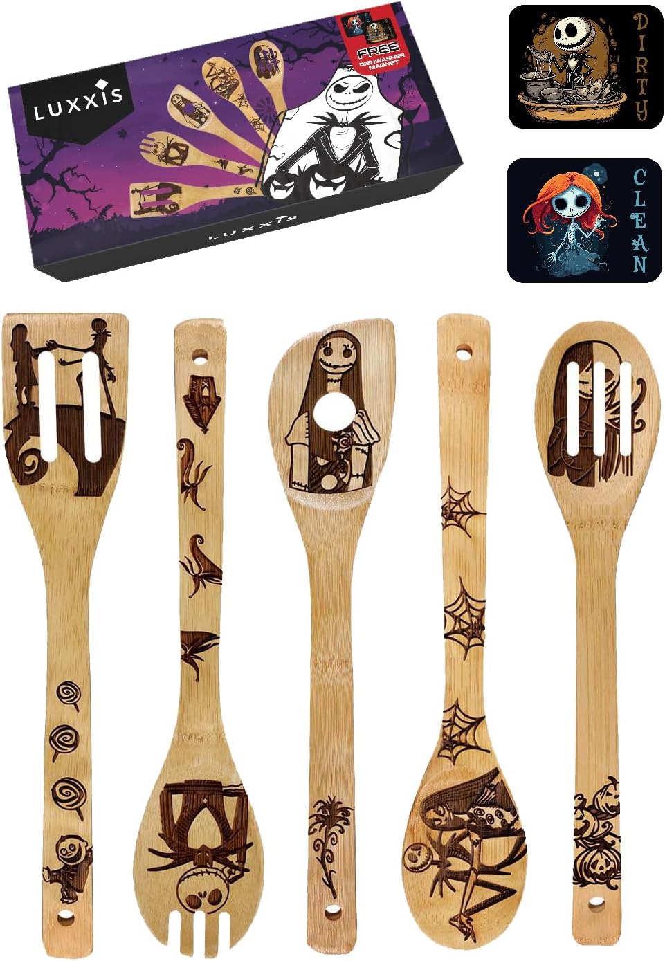 Amazon.com: Luxxis Nightmare Before Christmas Kitchen Cooking Utensils ...