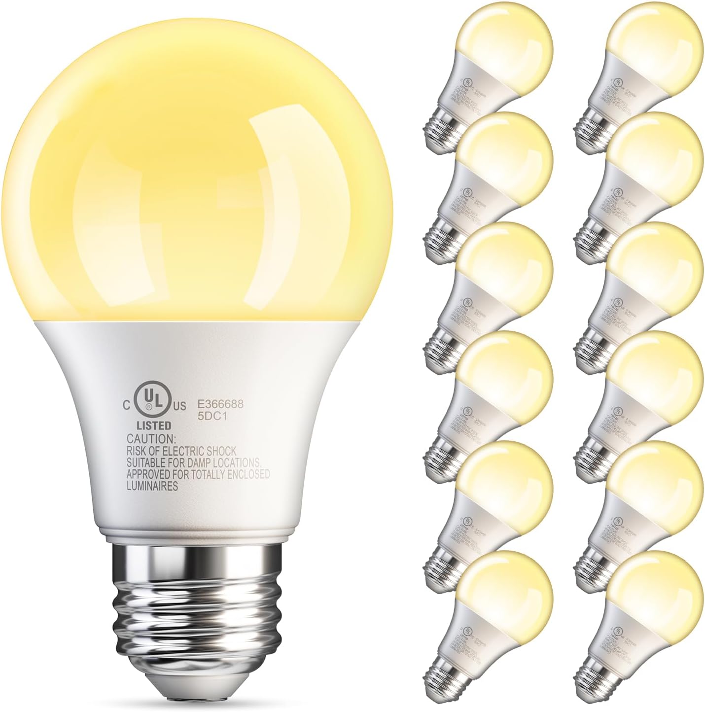 TCP LED 60 Watt Equivalent A19 | 4 Pack | Cool White (4100K) Shatter ...