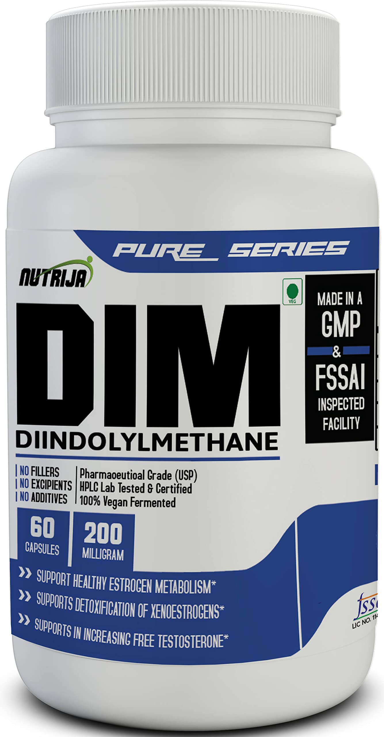 Buy ja DIM Supplement 200mg - DIM Diindolylmethane Plus BioPerine for ...