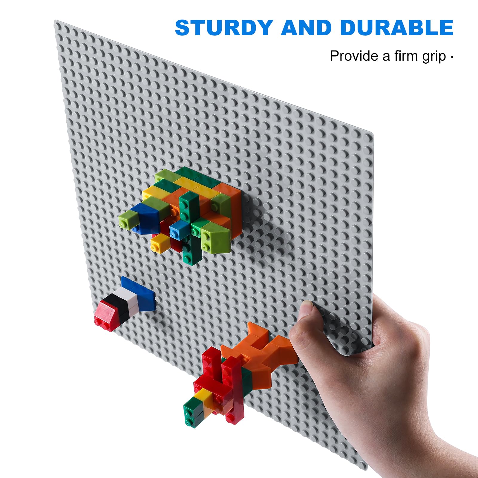 Snapklik.com : Pokiiulk Classic Gray Baseplates, 32x32 Studs Square ...