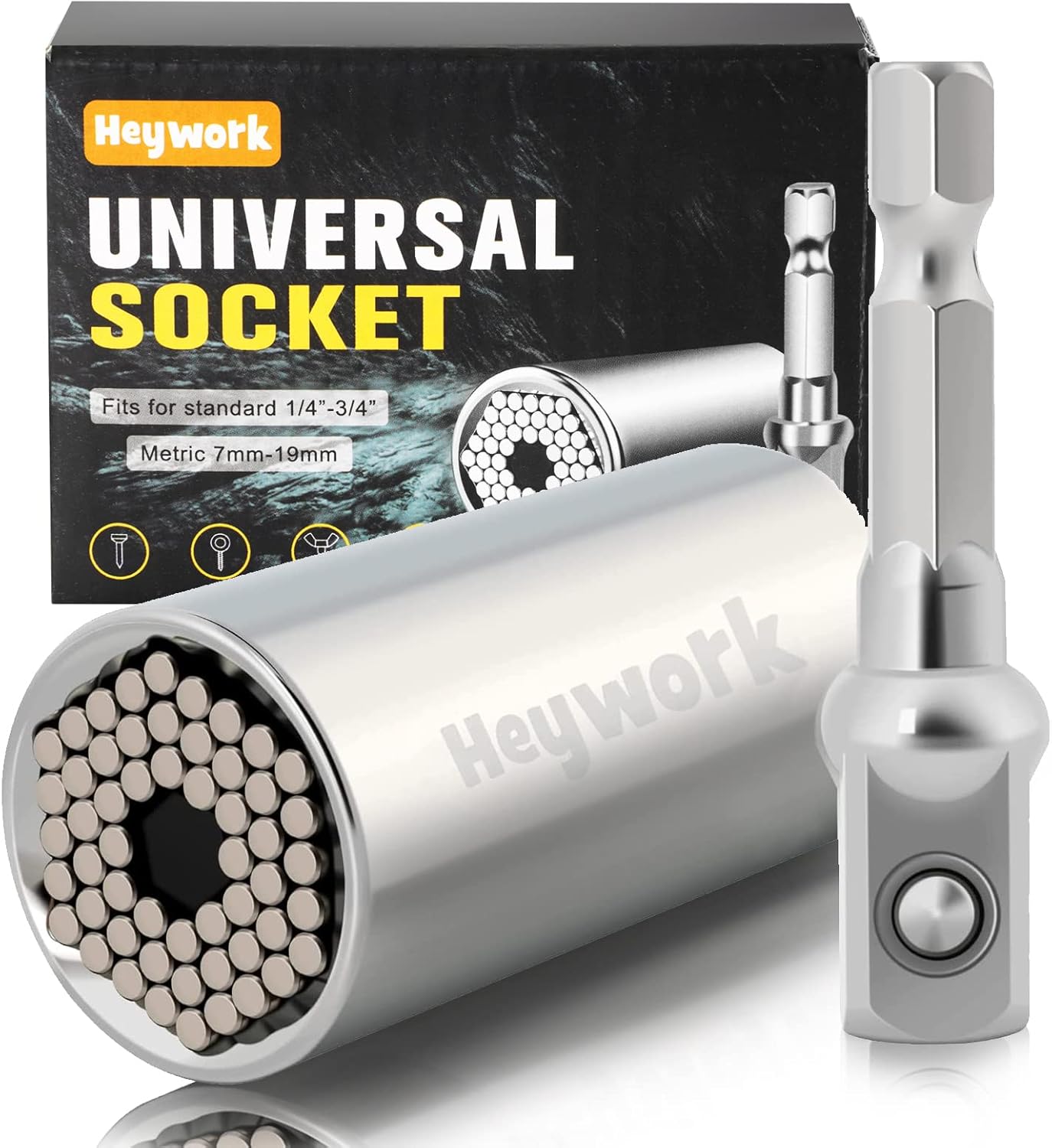 Heywork Universal Socket Tools Gifts for Men Dad, Birthday Gifts Super ...