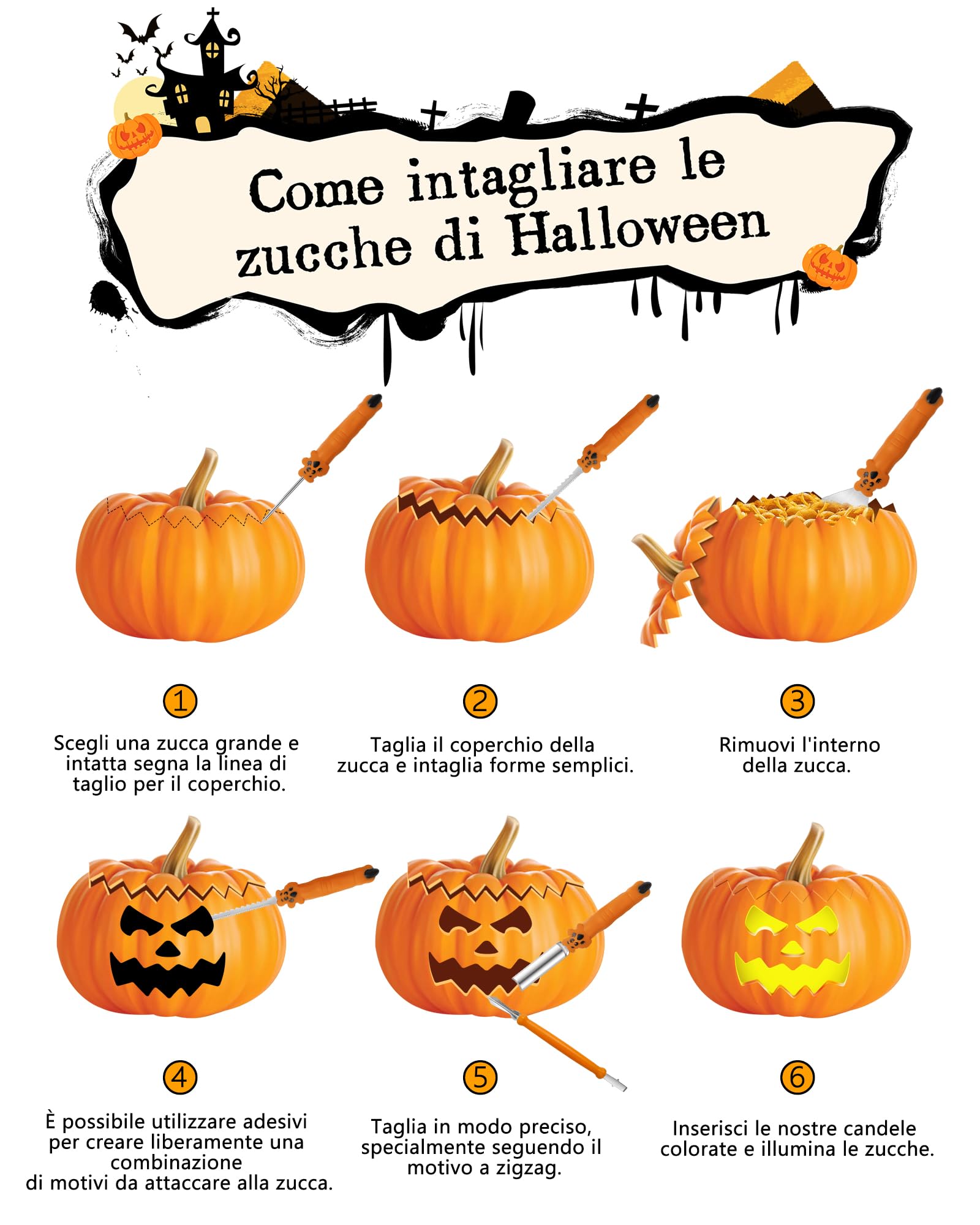 Modelli Di Intaglio Di Zucca Come Intagliare La Tipica Zucca Di