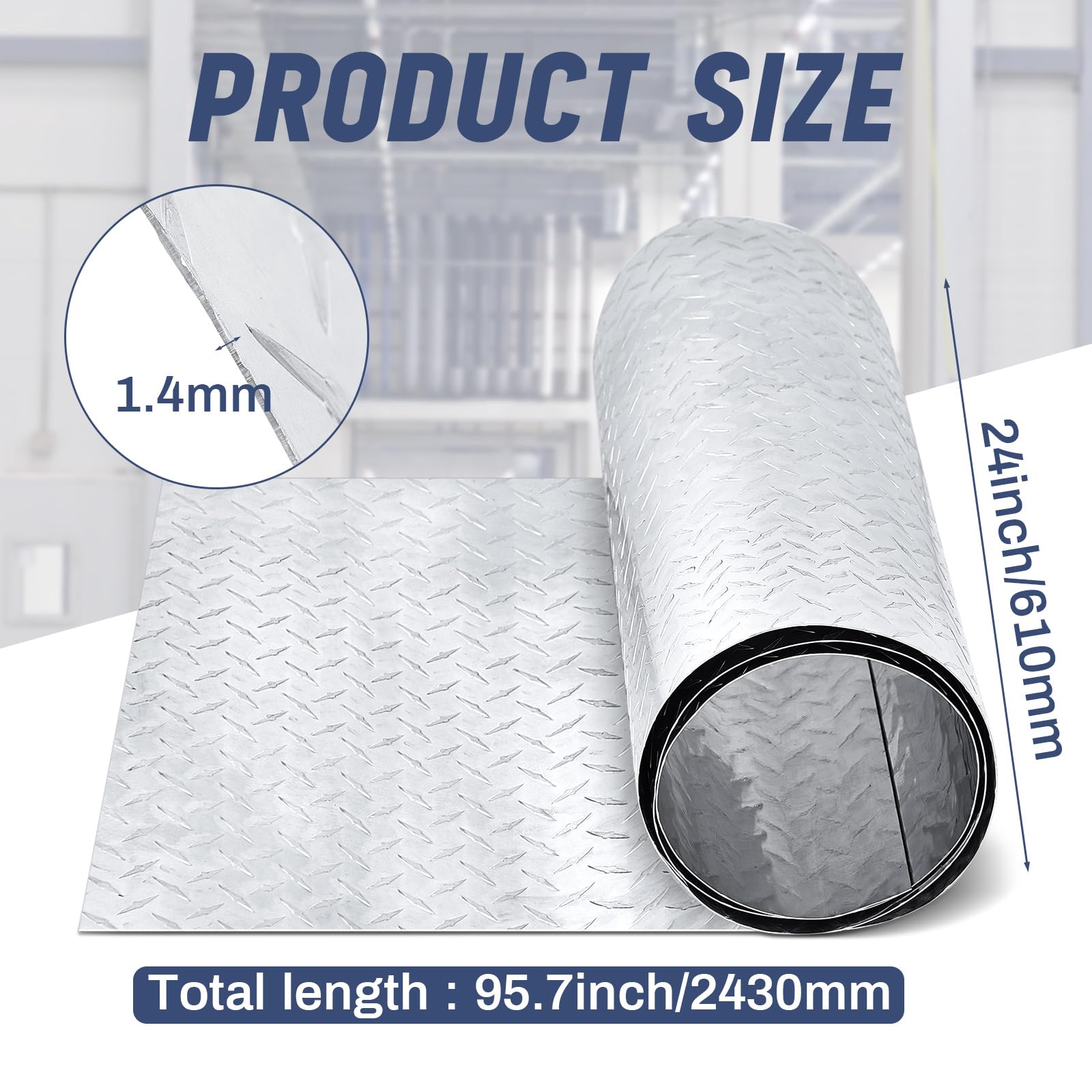 Snapklik.com : Yaocom Diamond Plate Sheet Metal Heavy Duty Tread ...
