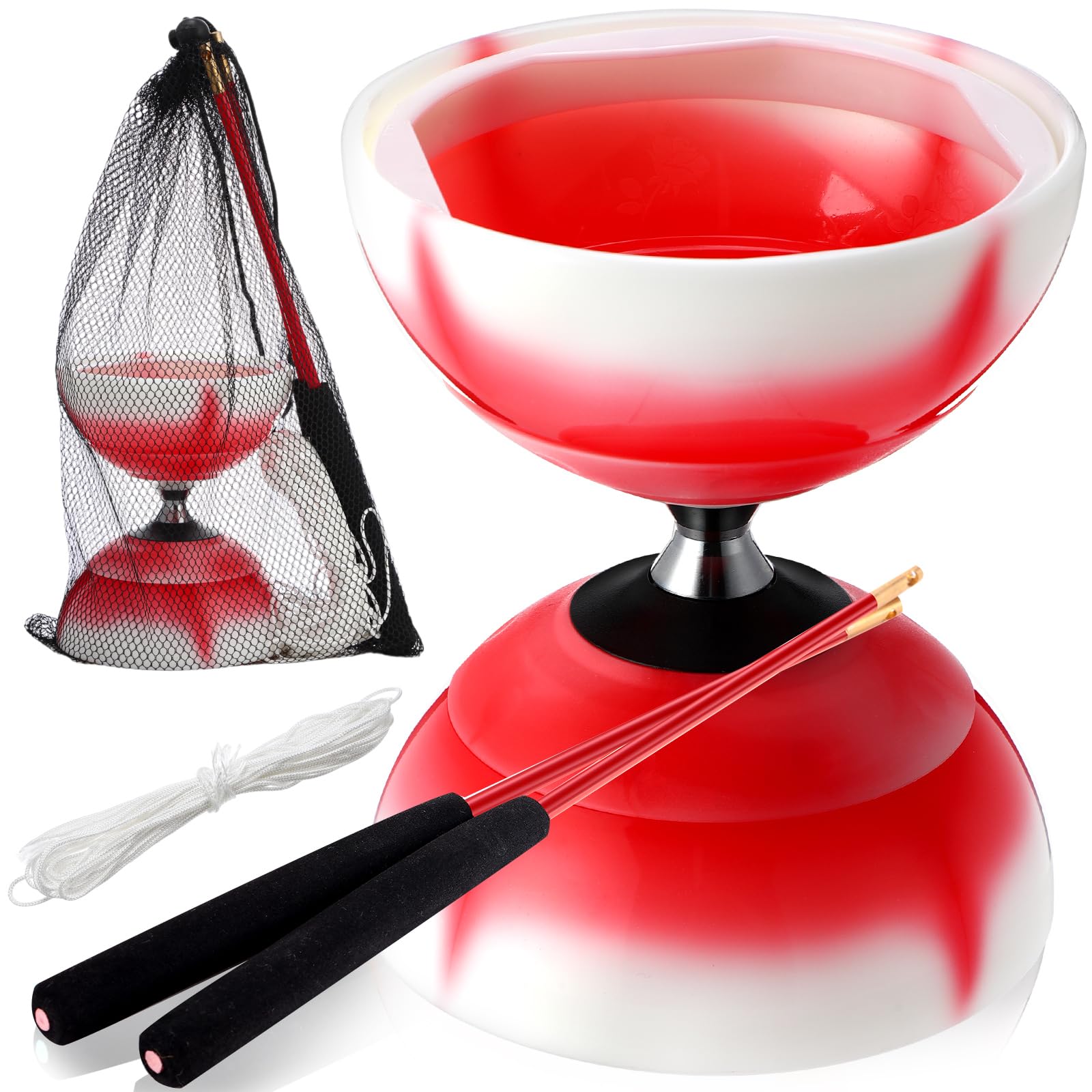 Amazon.com: Simgoing Chinese Yoyo Diabolo Set Includes Colorful LED ...