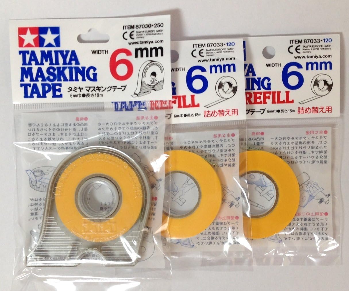 TAMIYA 10mm Masking Tape with 2pcs Refill - Amazon.com