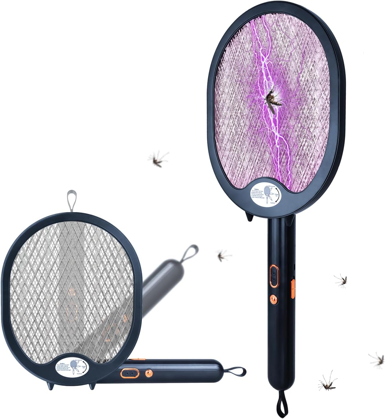 Amazon.com : 2 in 1 Bug Zapper Racket, Foldable Electric Fly Swatter ...