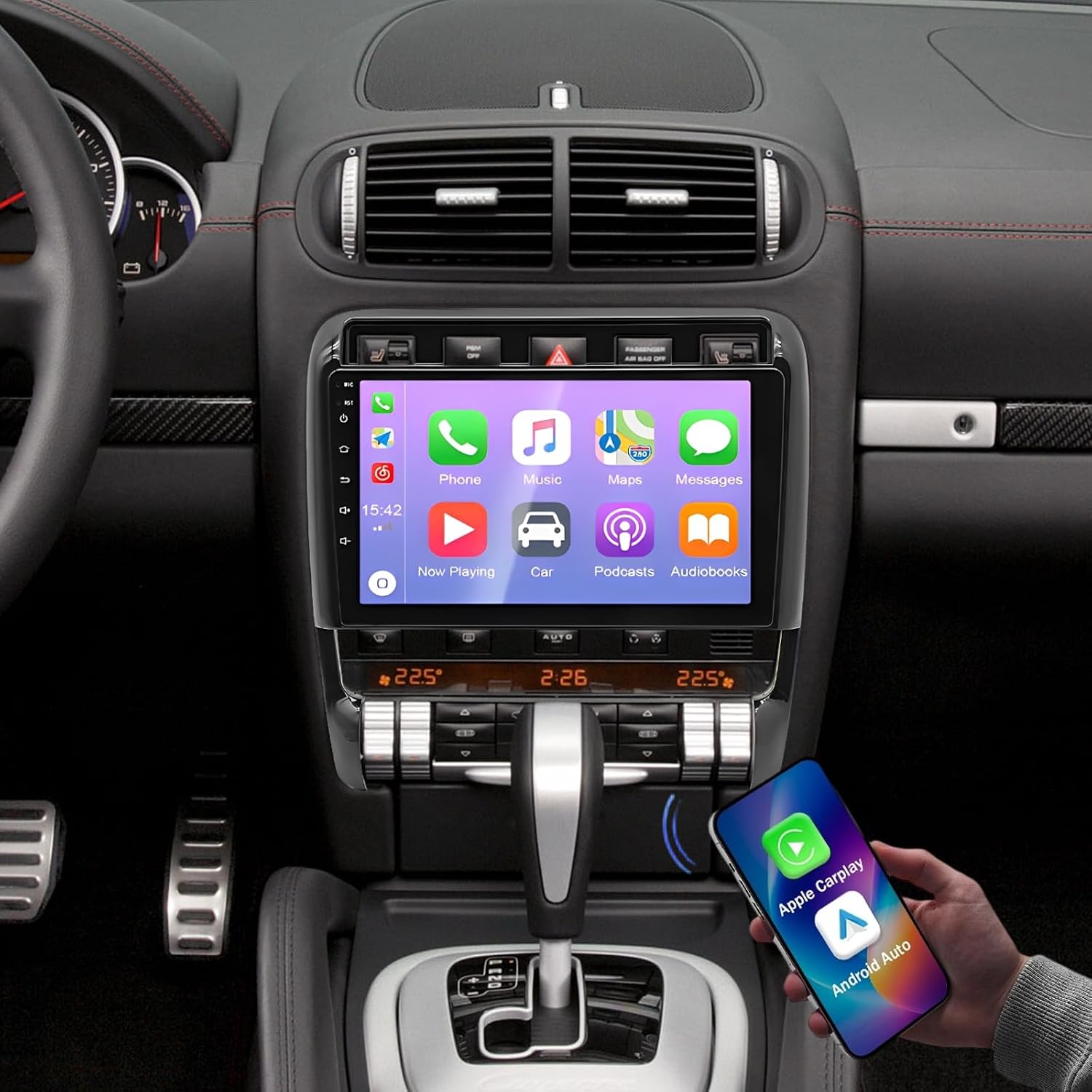 Amazon.com: 9'' Car Radio for Porsche Cayenne 2002 2003 2004 2005 2006 ...