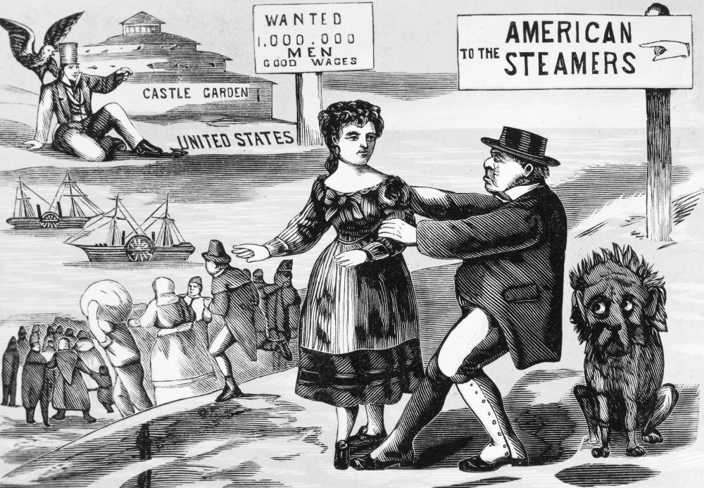 Political Cartoons Immigration 1900s