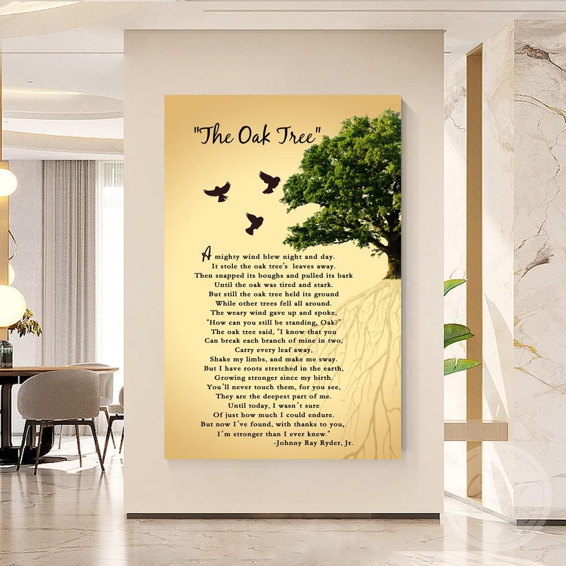 The Oak Tree Poem Wall Art, The Oak Tree Poem Canvas Australia | Ubuy