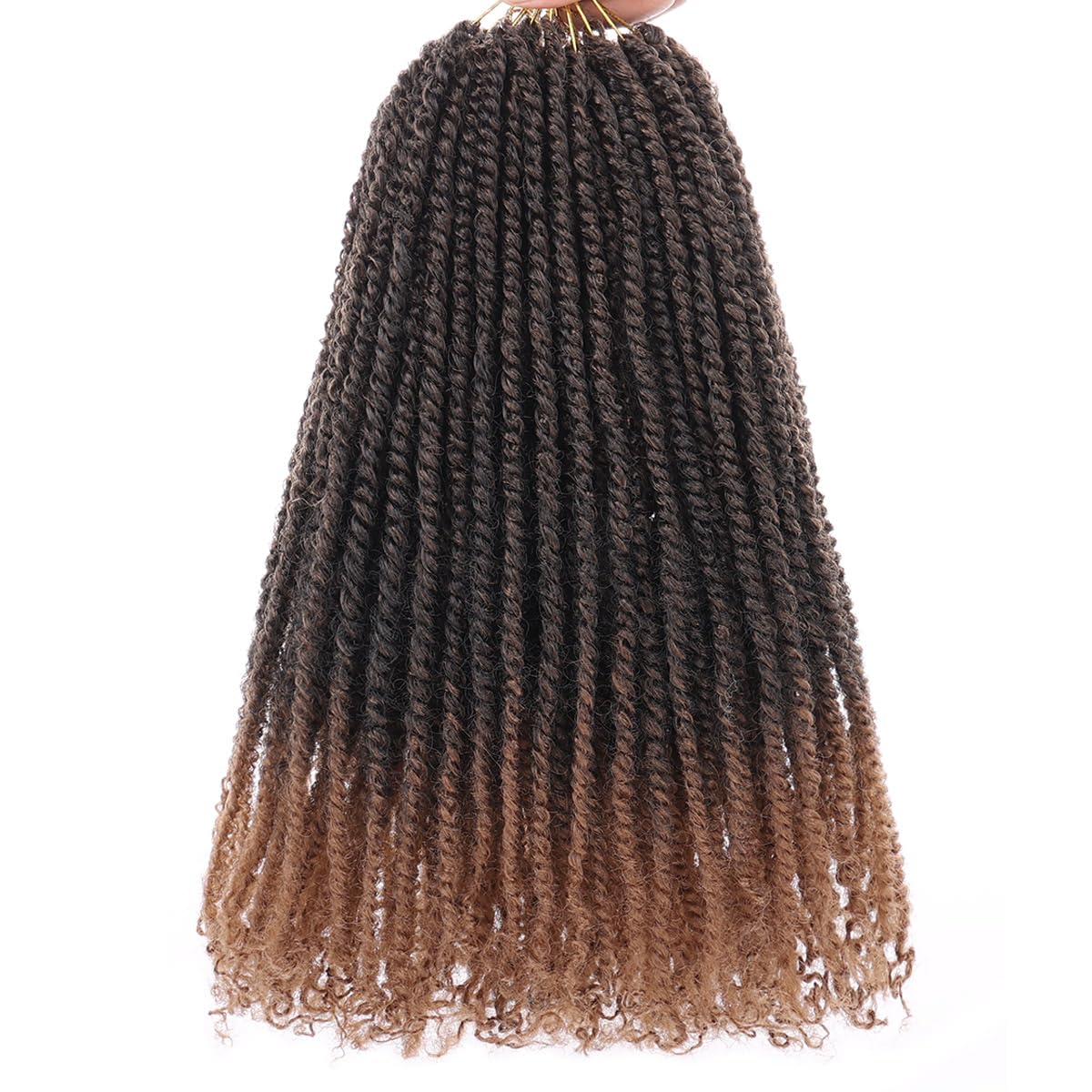 Amazon.com : COOKOO 12 Inch Micro Twist Crochet Hair 9 Packs Ombre ...
