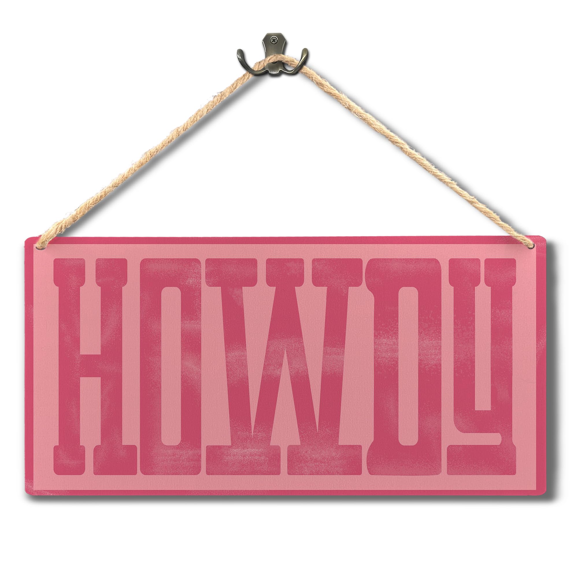 Amazon.com : Ryeolo Howdy Sign, Hot Pink Preppy Howdy Western Wood ...