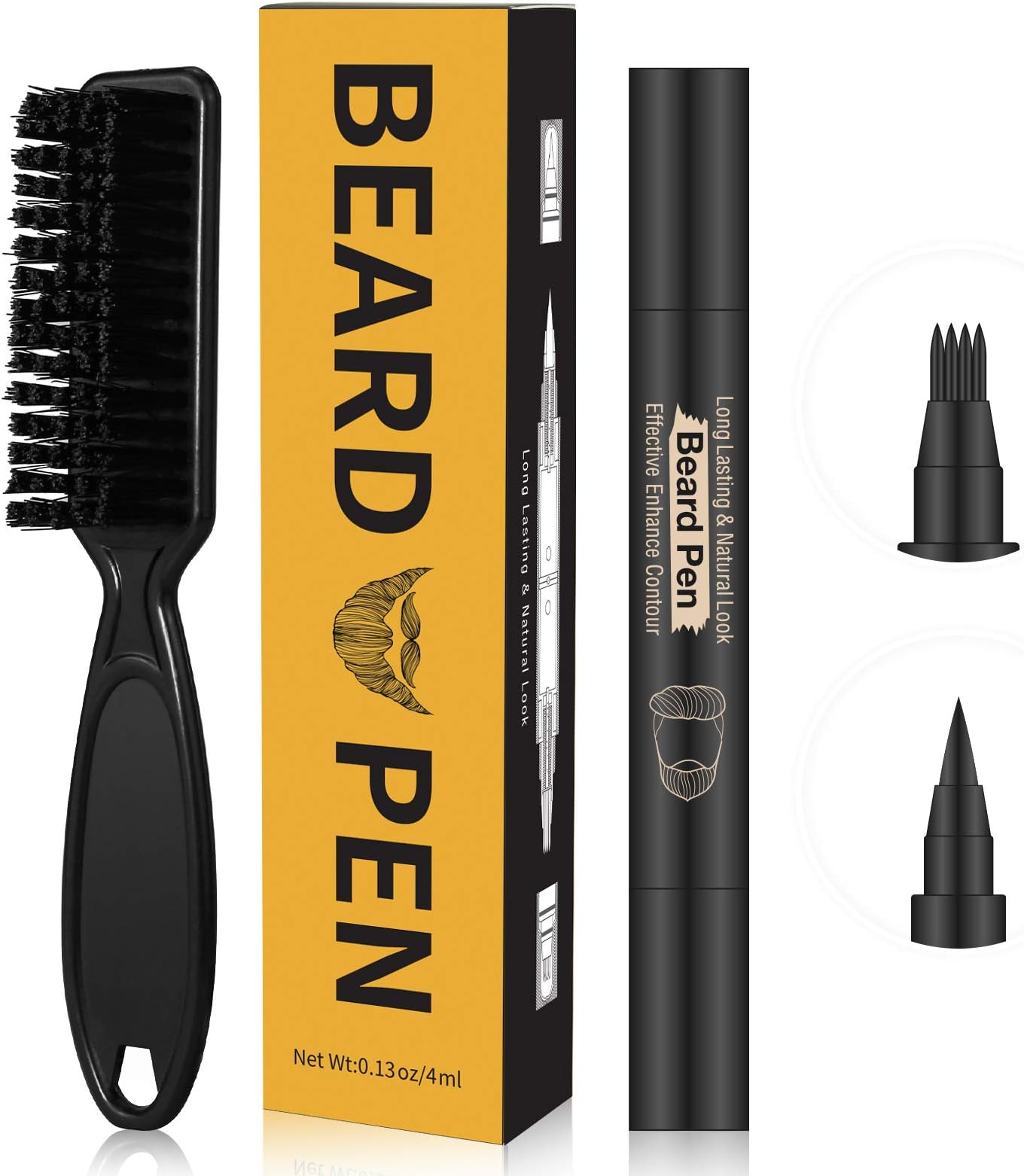 Amazon.com: Beard Pencil Filler for man Water Proof Beard pen and beard ...