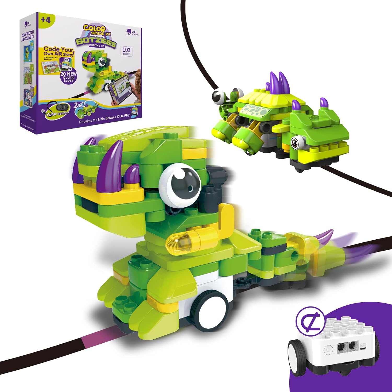 PAI TECHNOLOGY BOTZEES Add-On Color Sensor Kit for Botzees AR Coding ...